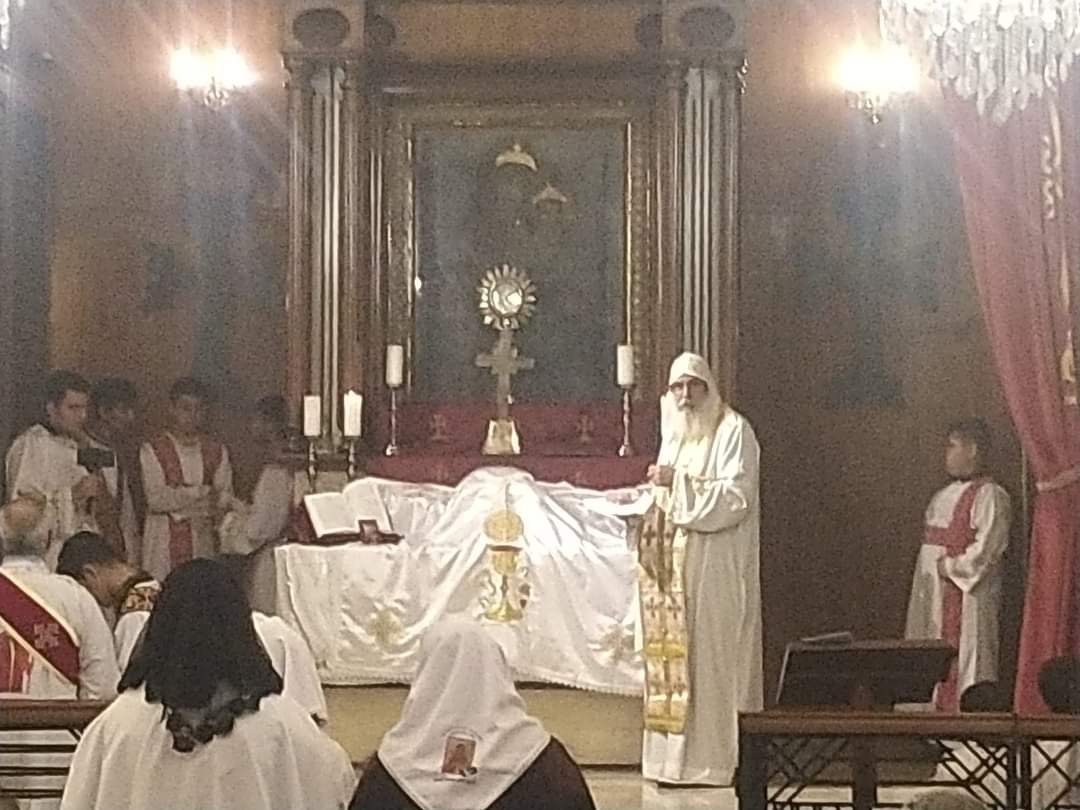 Divine Liturgy at the Church of the St. Virgin Mary in Al-Maydan square ...